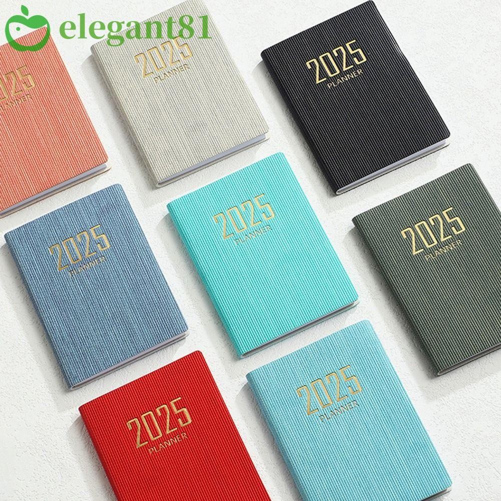 ELEGANT81 A7 Mini Pocket Notebook, English 12 Months 2025 Schedule ...