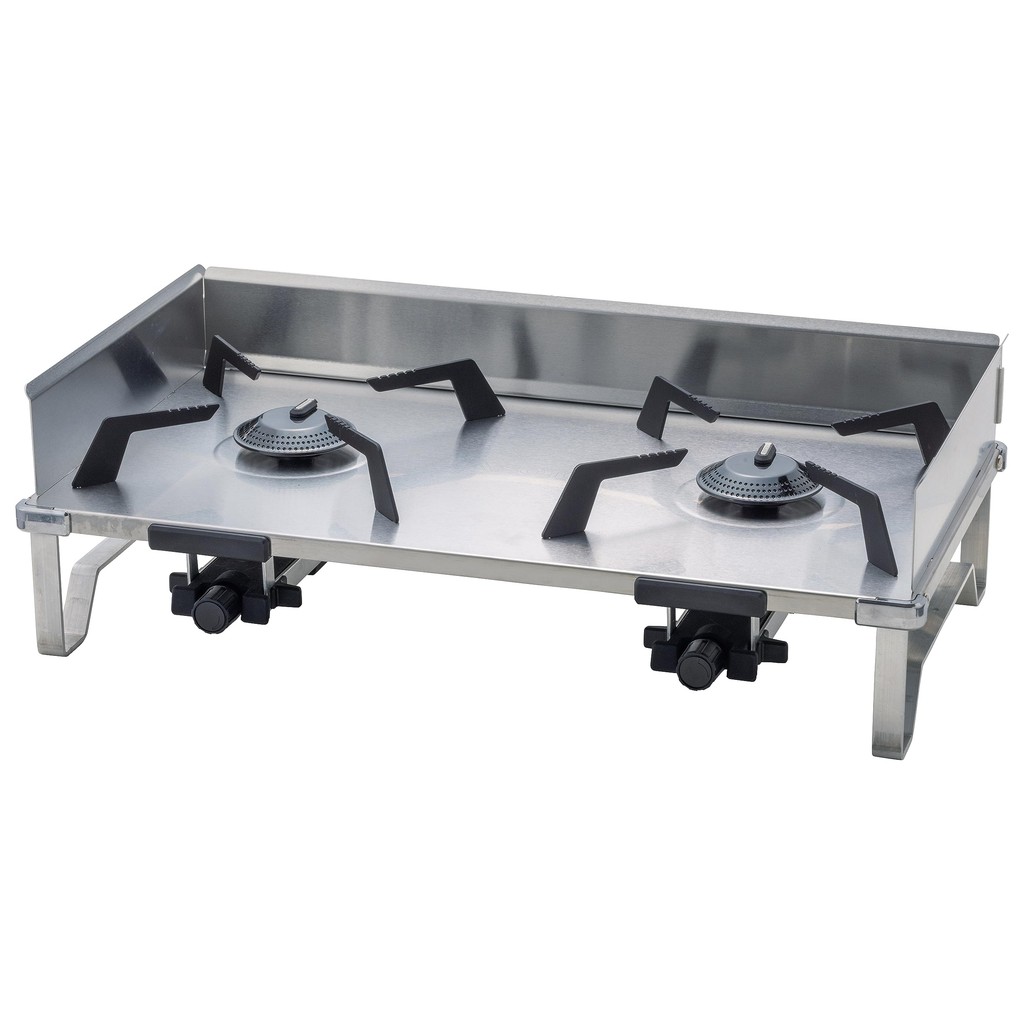 SOTO Made in Japan Two Burner Thin Stove Stainless Steel with Regulator ...