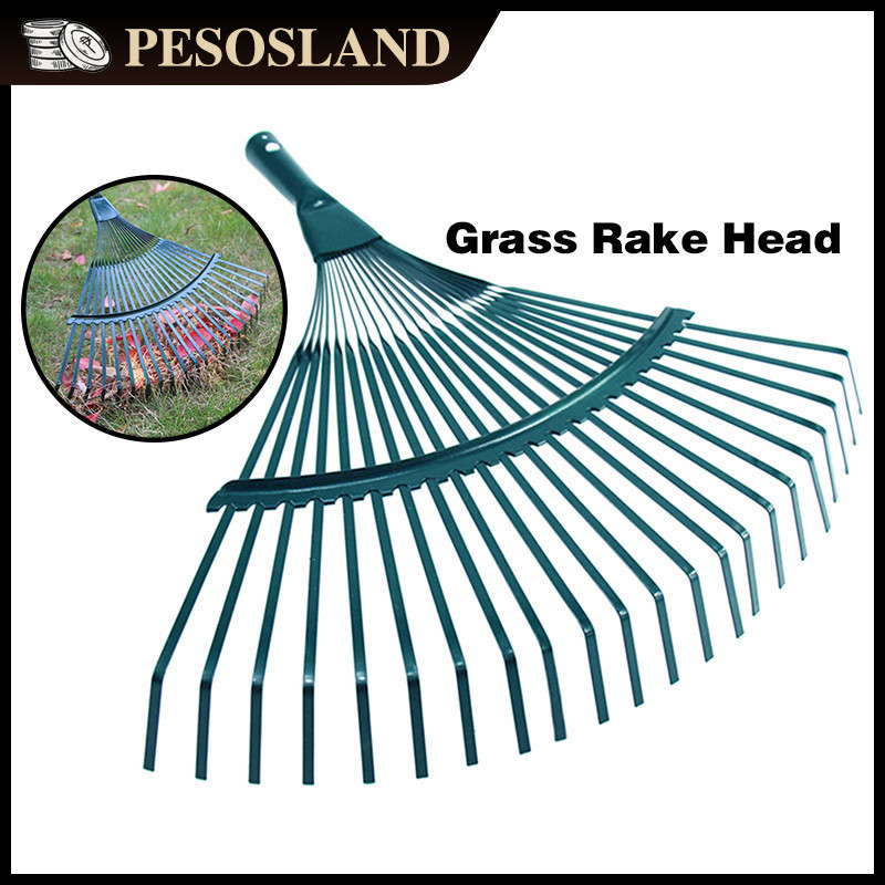 Stainless Steel Grass Rake Telescopic Rakes 22 Teeth Gardening Tool ...