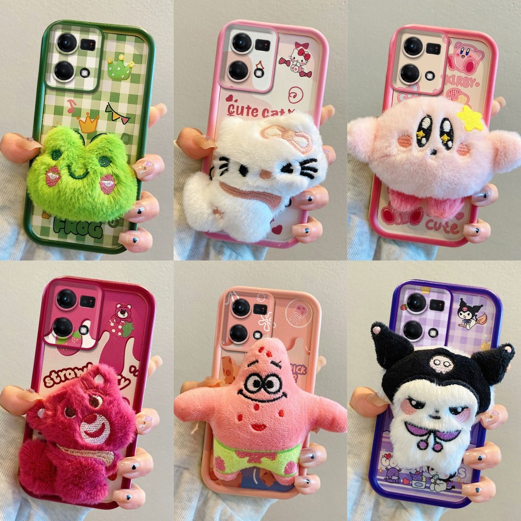 OPPO Reno 7(4G) Cartoon Kuromi/Patrick Star/Lots-o'-Huggin' Bear/Frog ...