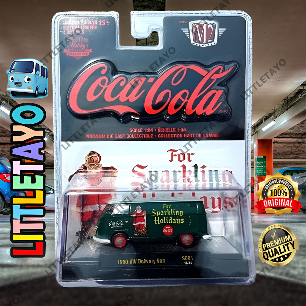 M2 Machines Coca Cola 1960 VW Volkswagen Delivery Van For Sparkling ...