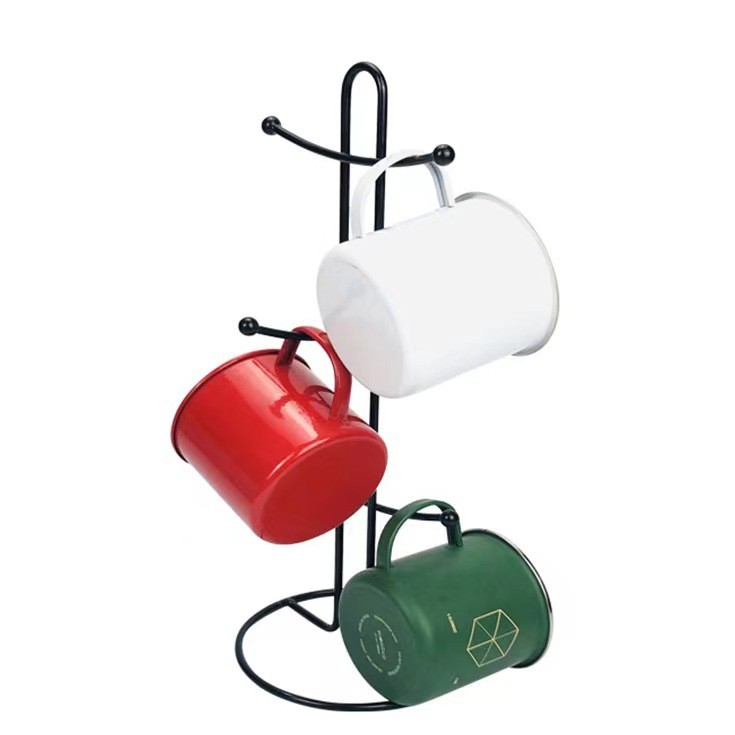 Metal Mug Holder Organizer Kitchen Countertops Modern Storage Cup ...