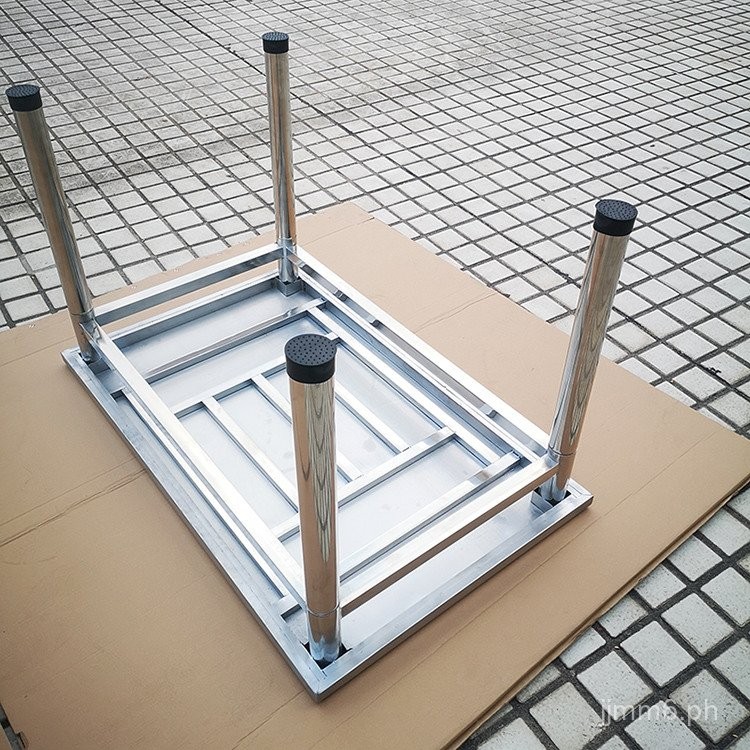 60Column Tube Desk Type All Stainless Steel Eight-Immortal Table Bevel ...