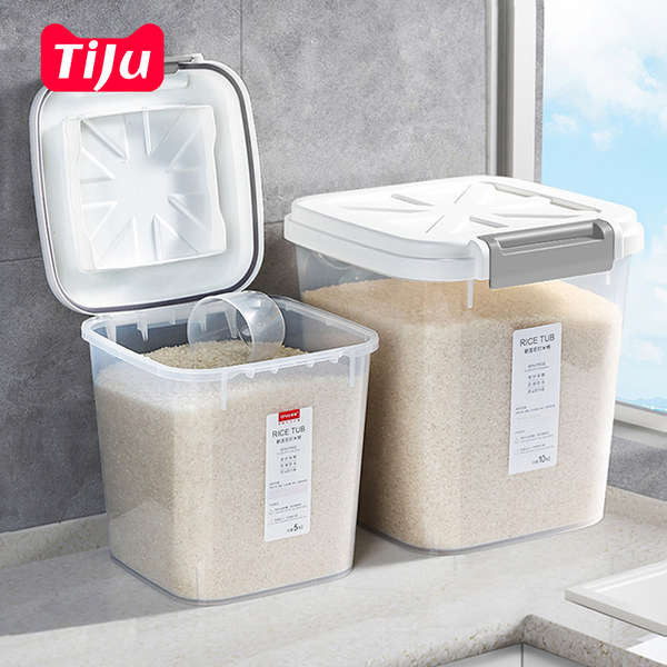 rice dispenser 10kg rice dispenser 25 kg Food grade rice bucket ...