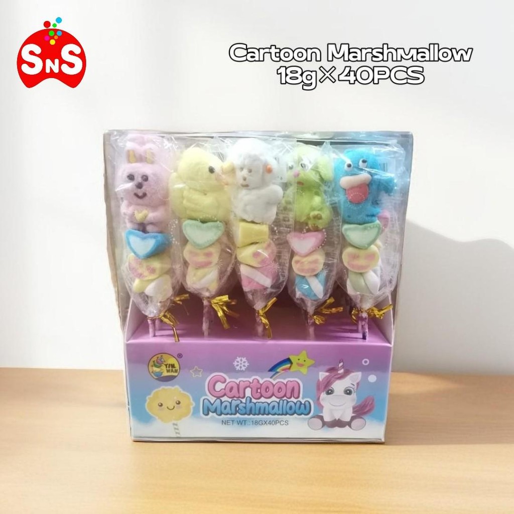 SnS Cartoon Marshmallow(18gx40Pcs) Sweet Snack | Shopee Philippines