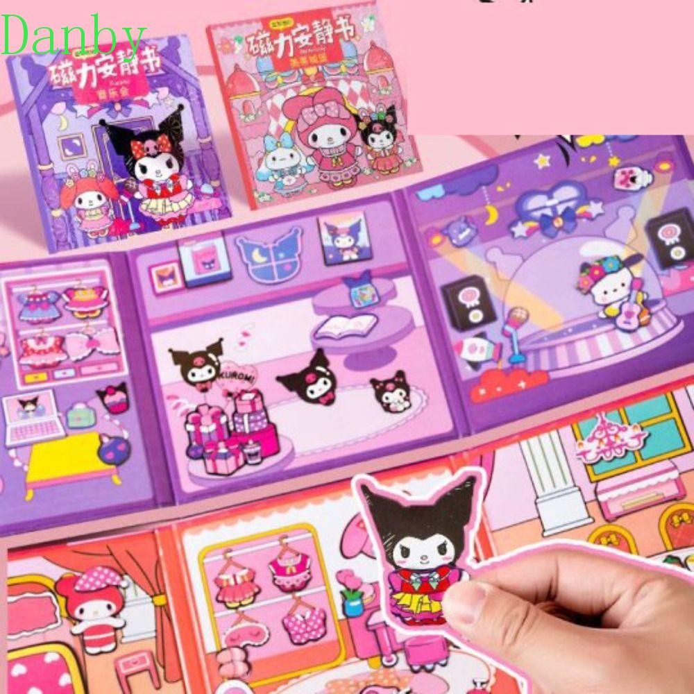 DANBY Magnetic Quiet book, Handmade Paper Kuromi Sticker Book ...