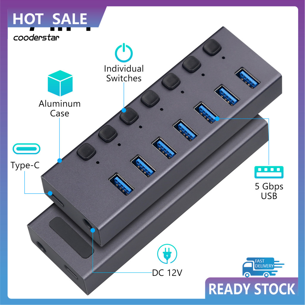COOD Usb 3.0 Hub with Switches Off/on Switch Charging Splitter High ...