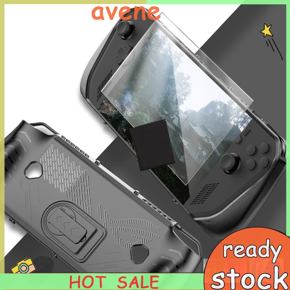 For Asus ROG Ally X TPU Protective Shell with Thumb Stick Cap Screen ...