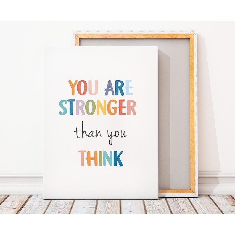 You Are Stronger Than You Think Positive Affirmation Growth Mindset ...