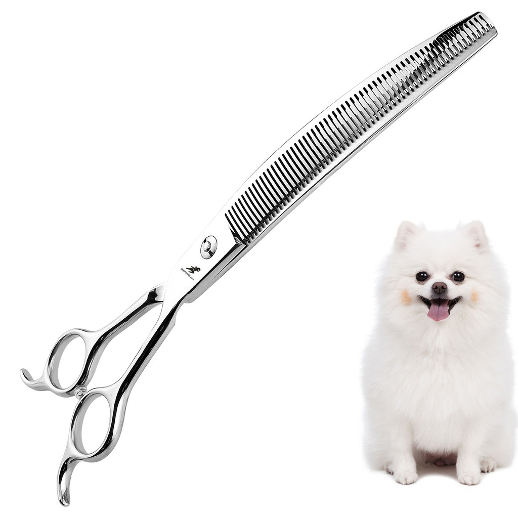 8.0 inch fish bone tight teeth curved teeth beauty scissors Curved ...