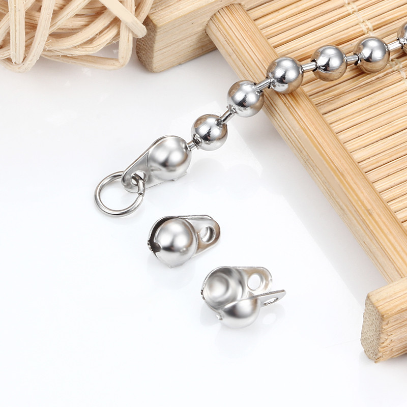 10/50 Piece Connector Buckle Accessories Stainless Steel Ball Link ...