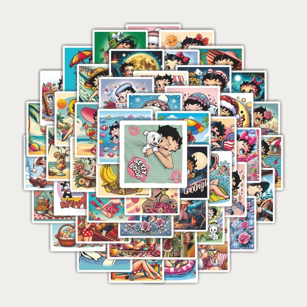 Betty Boop Cartoon Stickers Pack Version 2 | TUMBLR Sticker | HELMET ...