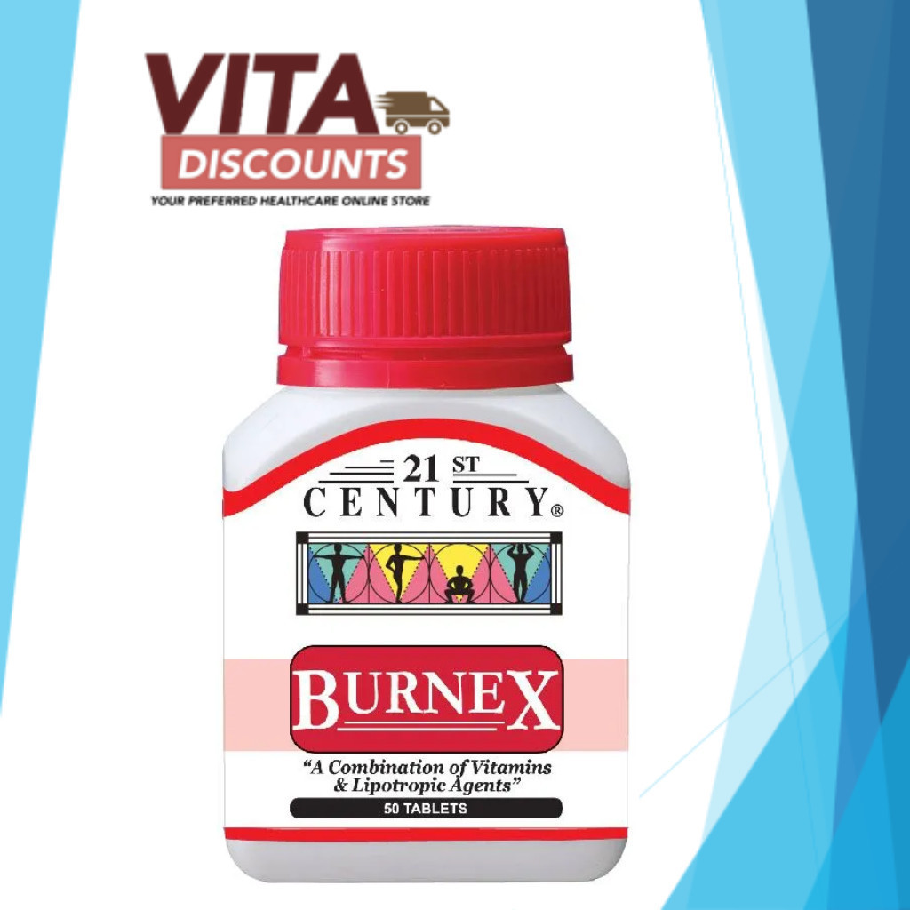 21ST CENTURY BURNEX TABS 50S PACK-OF-1/2 EXP08/2026 | Shopee Philippines