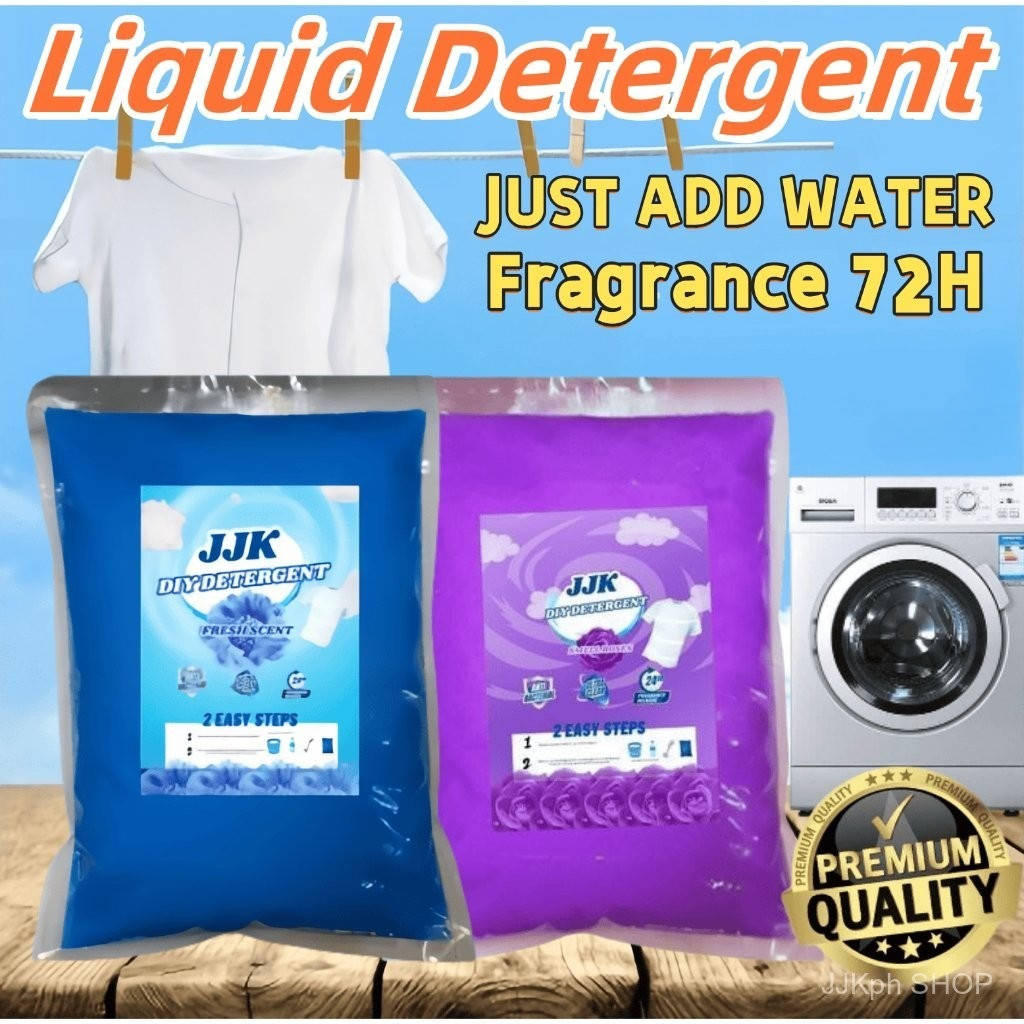JJK DIY LIQUID LAUNDRY DETERGENT 6-18LITERS YIELD INSTANT EASY MIX ...