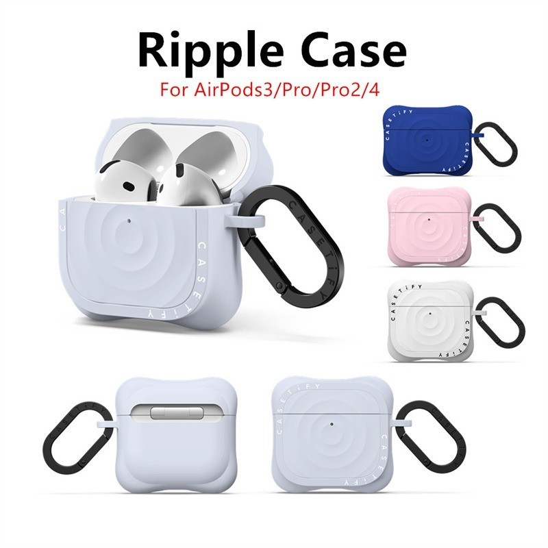 High Quality CaseTifg Ripple Shockproof Earphone Case With Box For ...