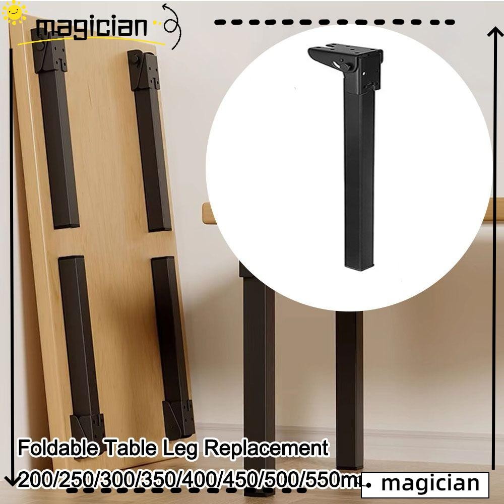 MAGICIAN Collapsible Table Legs Feet, 90° Folding Metal Table Leg ...