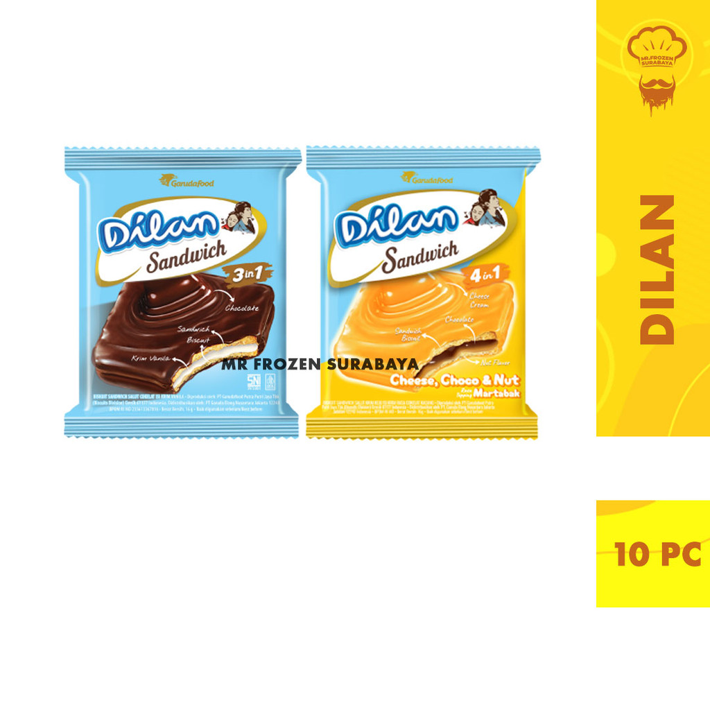 Dilan Chocolate Melted Sandwich Biscuits and Cheese Contains 10 pcs ...