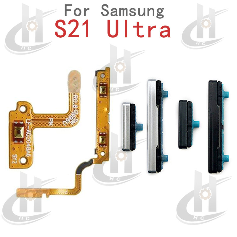 For Samusng S21 ultra G998 Power Volume Side Button Flex Cable Keys ...