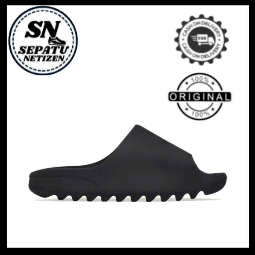 AD Yeezy Slide Black Onyx Utility Allblack Slides | Shopee Philippines
