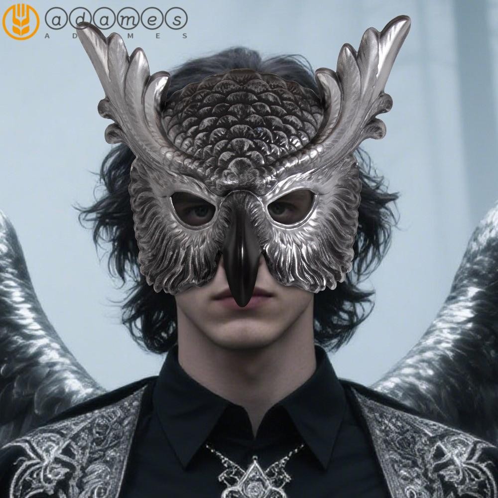ADAMES Owl Mask, Realistic Design PP Material Full Face Mask, Animal ...
