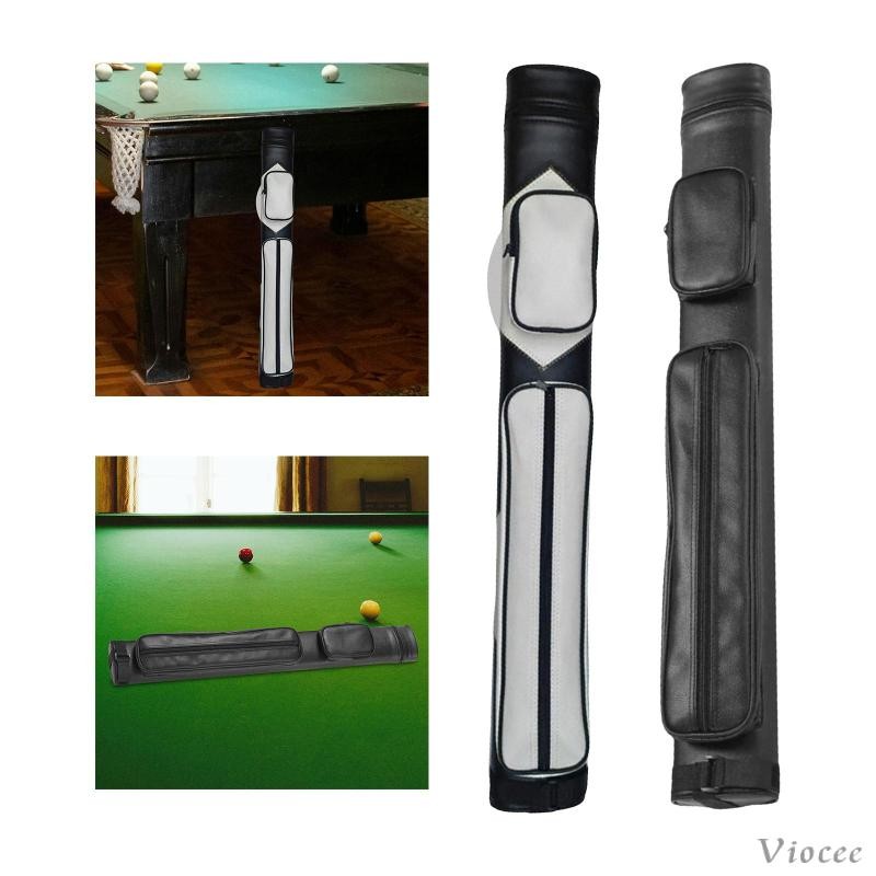 [Viocee] Pool Cue Case Storage Box 4 Holes Organizer with Zipper PU ...