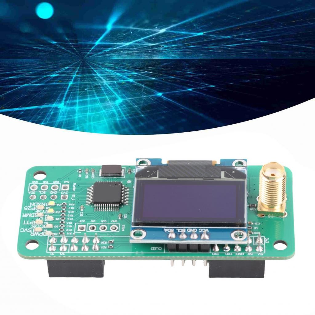 UHF VHF UV MMDVM Hotspot Module Kit LED Display Board Antenna Compact ...