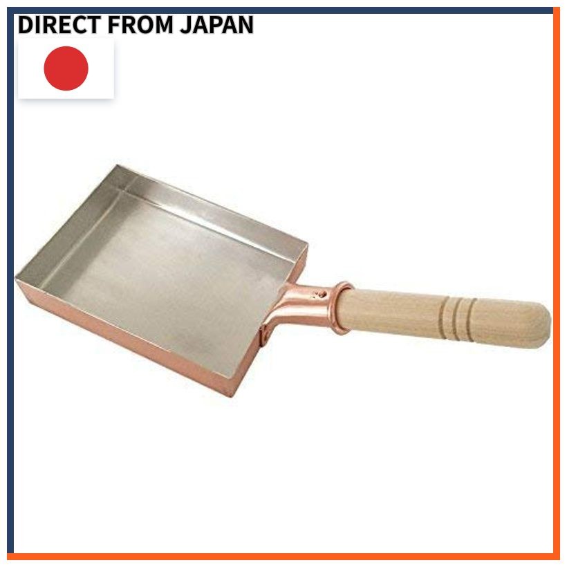 Nakamura Copperware Copper Tamagoyaki Pan 12 Nagasa (12cm x 16cm ...