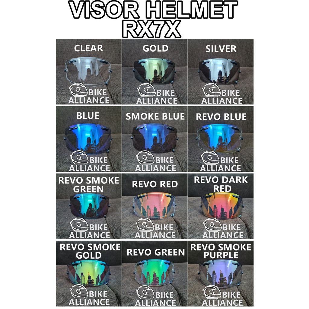 [2025NEW] READY STOCK VISOR HELMET RX7X RX7 RX7-X RAINBOW BLUE ...