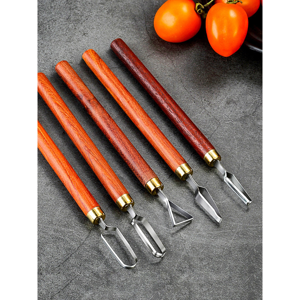 Carving u-Shaped Knife Drawing Knife Hand-Ribbing Brushed V-Shaped Chef ...