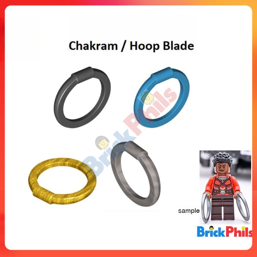 Brickphils Minifig Weapon 35485 - Chakram / Hoop Blade | Shopee Philippines