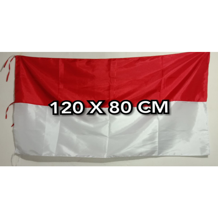 MERAH PUTIH Mt Red And White Flag 120cm x 80cm - Indonesian Flag SATIN ...