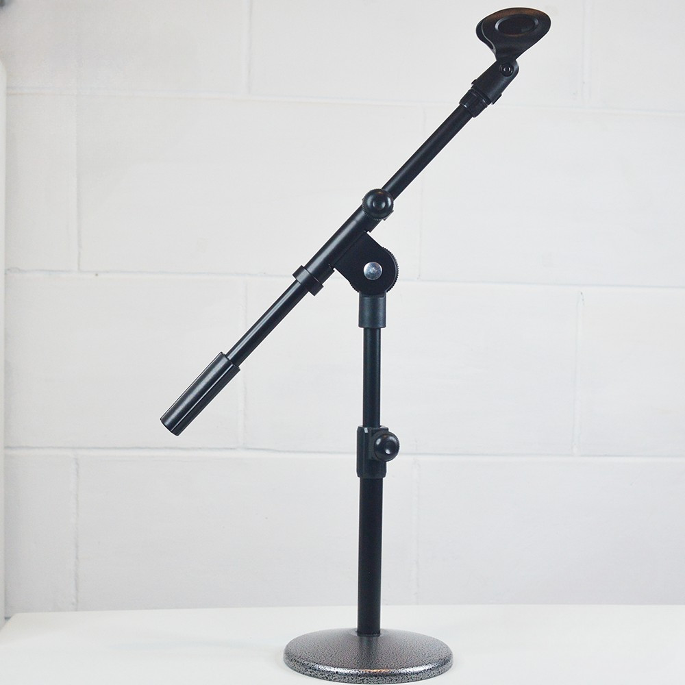 Metal Mic desktop Stand Heavy Duty Small Microphone Stand for Indoor ...