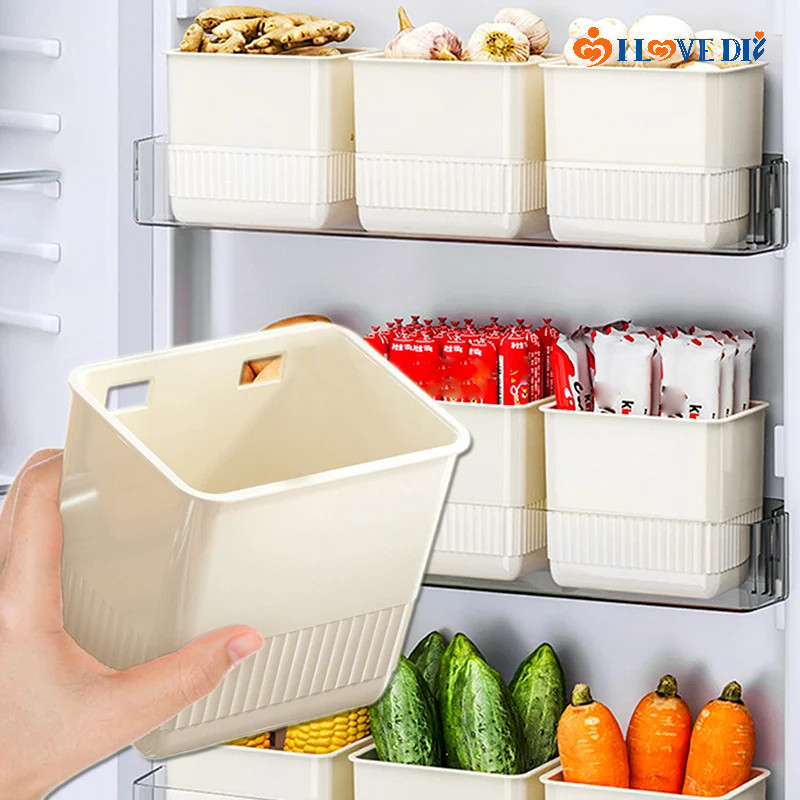 Kitchen Wall Mounted Drain Storage Box - Fridge Side Door Food ...