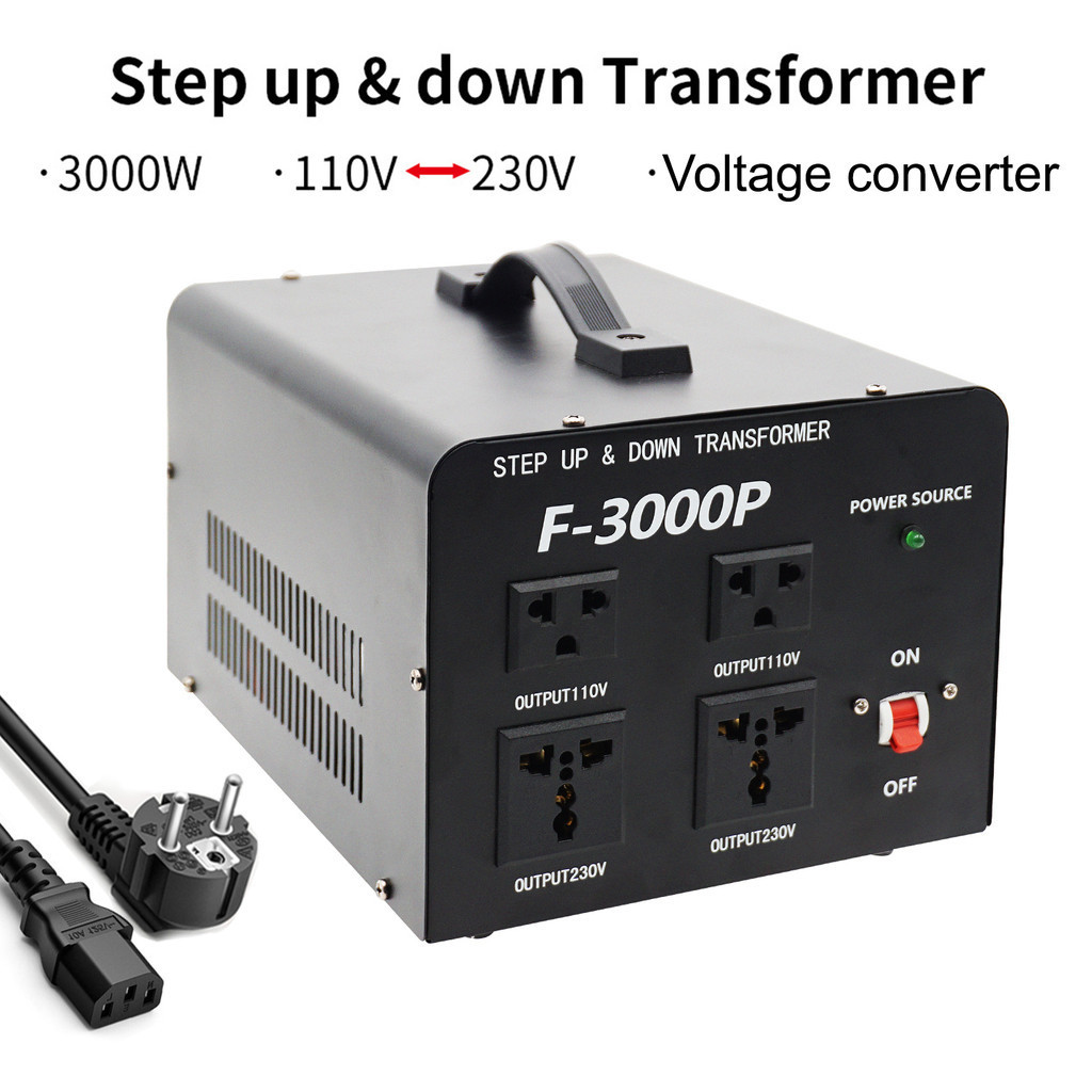 3000W/5000W High Power Voltage Converter 110V to 220V Step Up & Down ...