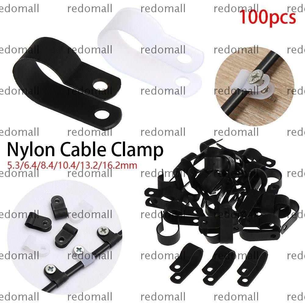 REDOMALL 100PCS Nylon Cable Clamp High quality Electrical Fittings ...