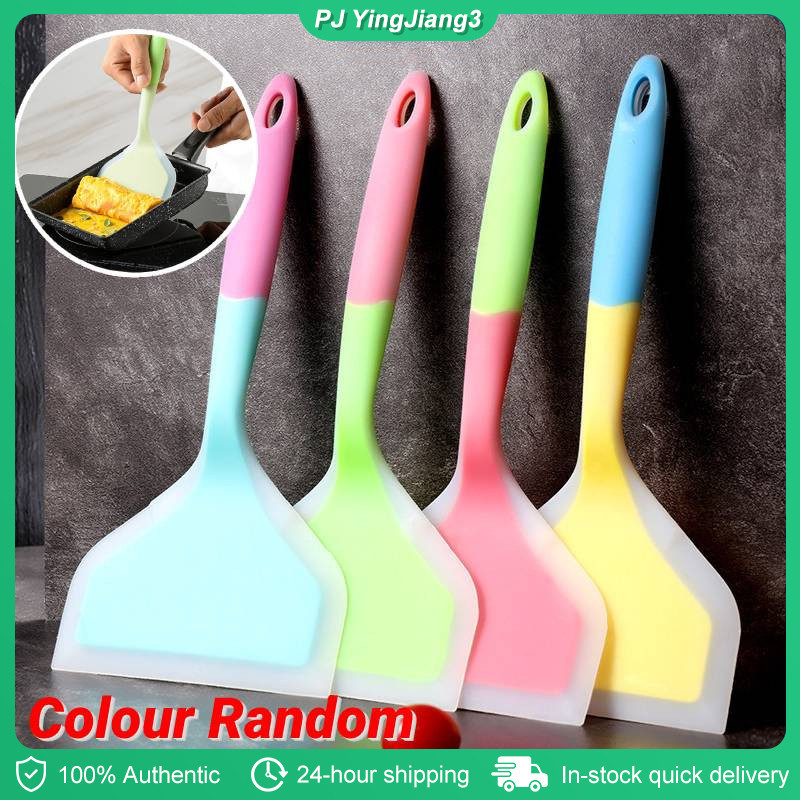 Non Stick Silicone High-Temperature Spatula Kitchen Scraper Wide Flat ...