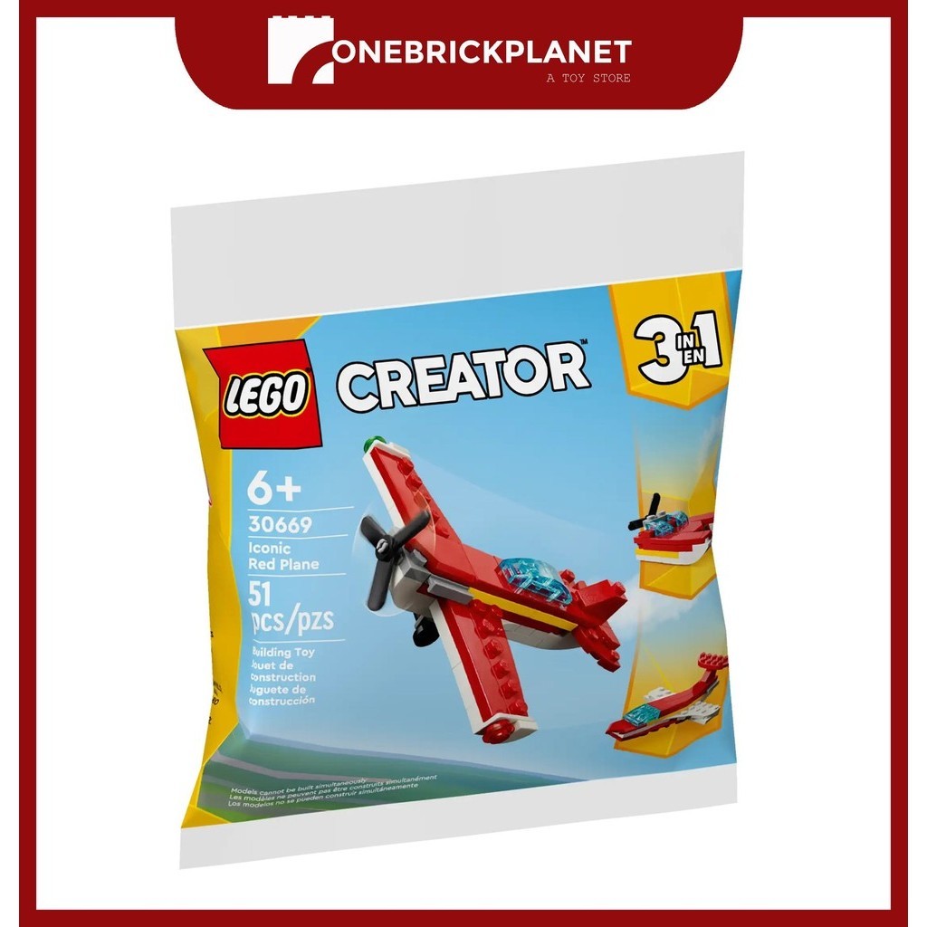LEGO 30669 Creator - Iconic Red Plane (Polybag) | Shopee Philippines
