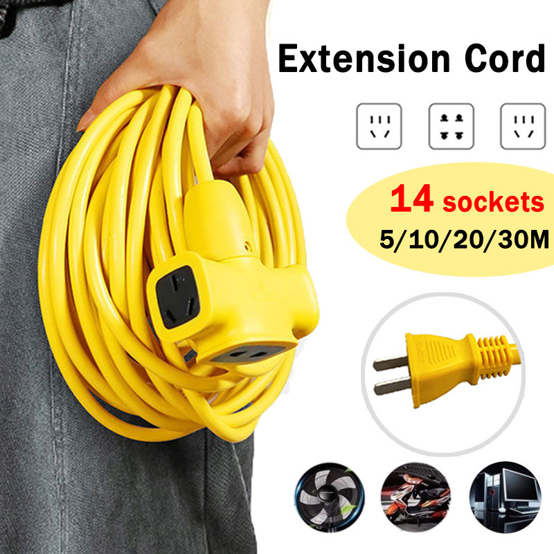 Extension Cord Socket With Switch Extra-long Plug-in Strip 5M/10M/20M ...