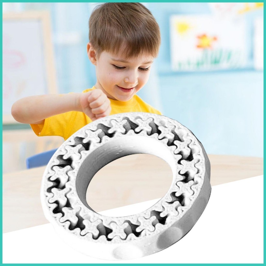 Fidget Mood Rings Handheld Finger Fidget Toys Spinner Rotating Ring ...