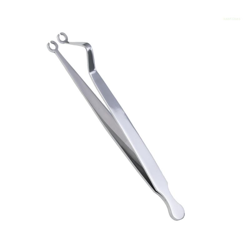 zb* Professional Piercing Forcep Stainless Steel Ear Piercing Forceps ...