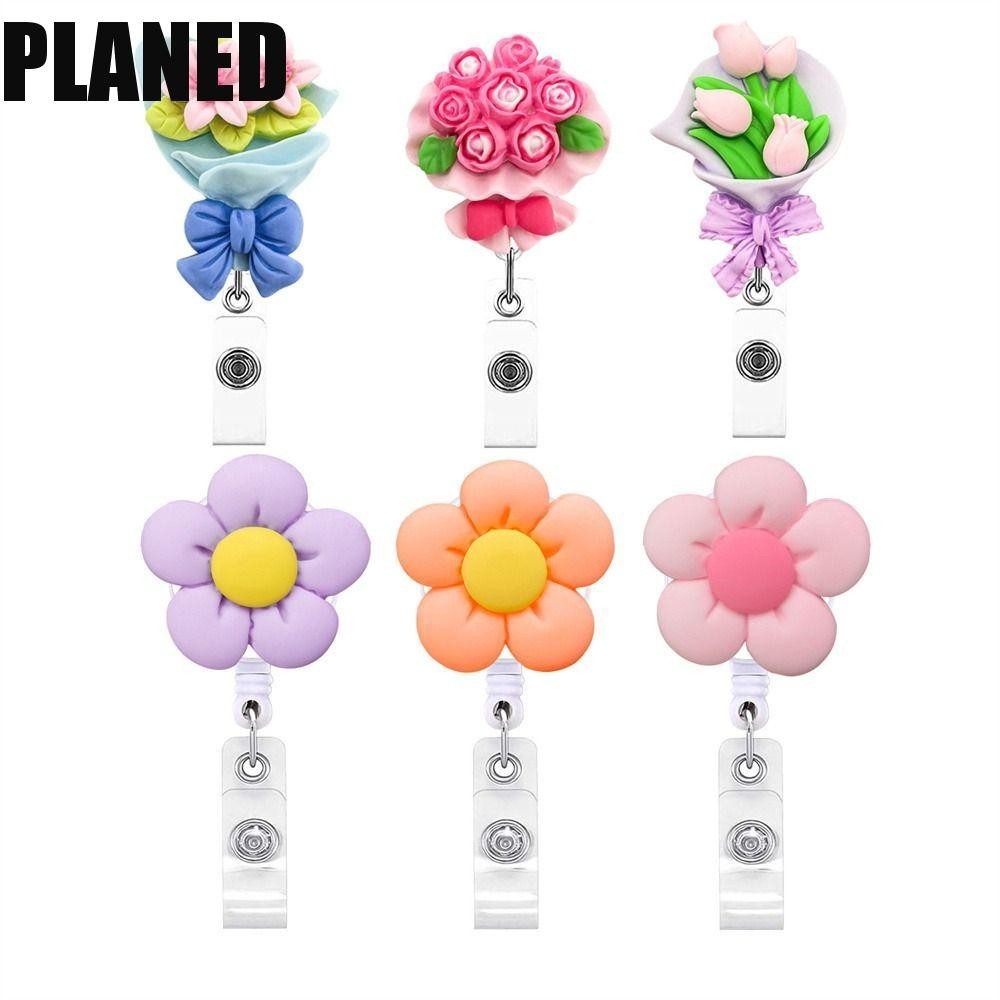 PLANED Retractable Badge Reel New Design Cute Work Card Clip Chest Card ...