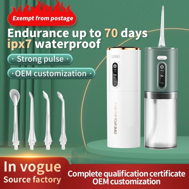 Oral Cleaning Portable Water Flosser Oral Care Rechargeable Pulse Tooth ...