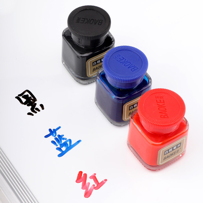 BAOKE Whiteboard Marker Refill Ink 25ml Black Blue Red Ink for ...