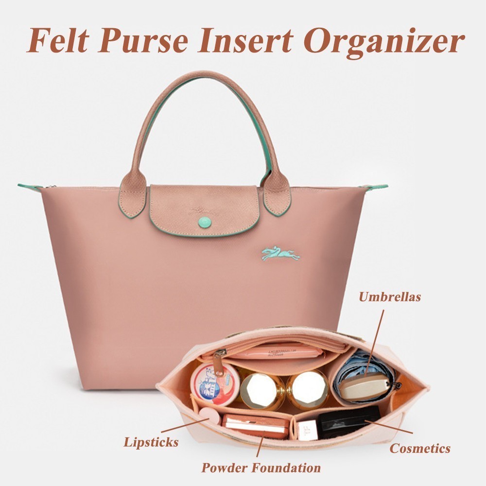 Felt Insert Bag Fits For Handbag Liner Bag Felt Cloth Makeup Travel ...