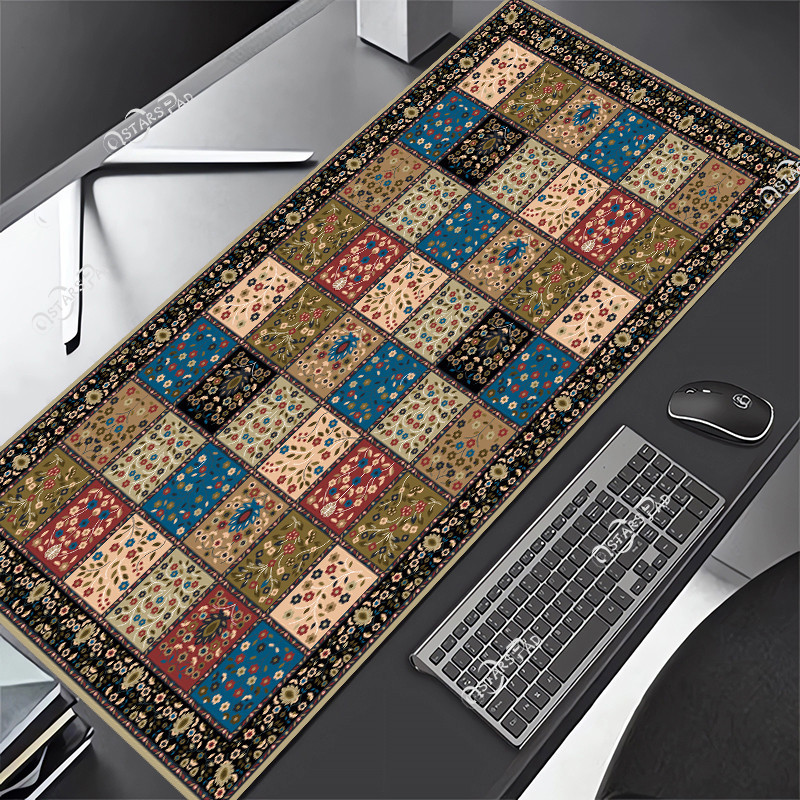 Persian Carpet Mouse Pad 900x400mm Large Computer Game Mousepad Flower ...