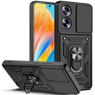 Shockproof Heavy Hard Case with Metal Stand for OPPO A5X A5 Pro A3X A60 ...