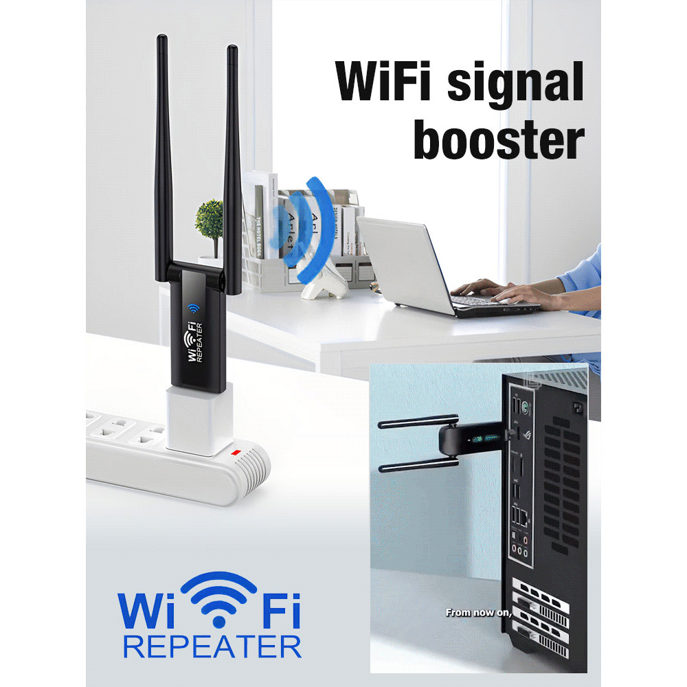 Signal Amplifier Repeater Wireless Network Signal Booster Extender ...
