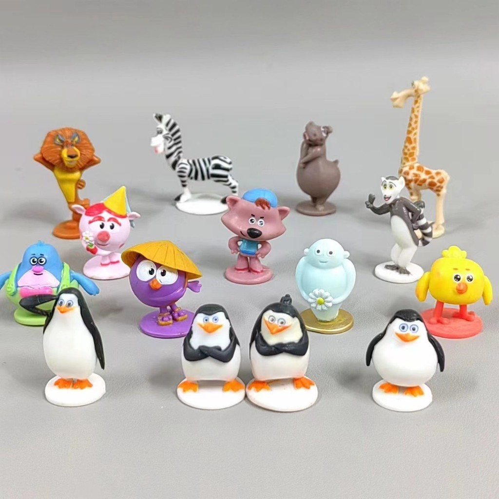 Genuine Bulk Madagascar Penguin Alex Madi Giraffe Doll Figure | Shopee ...