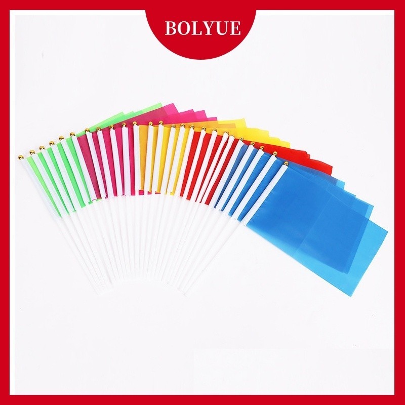 5Pcs sports color flag solid color hand waving flag School activity ...