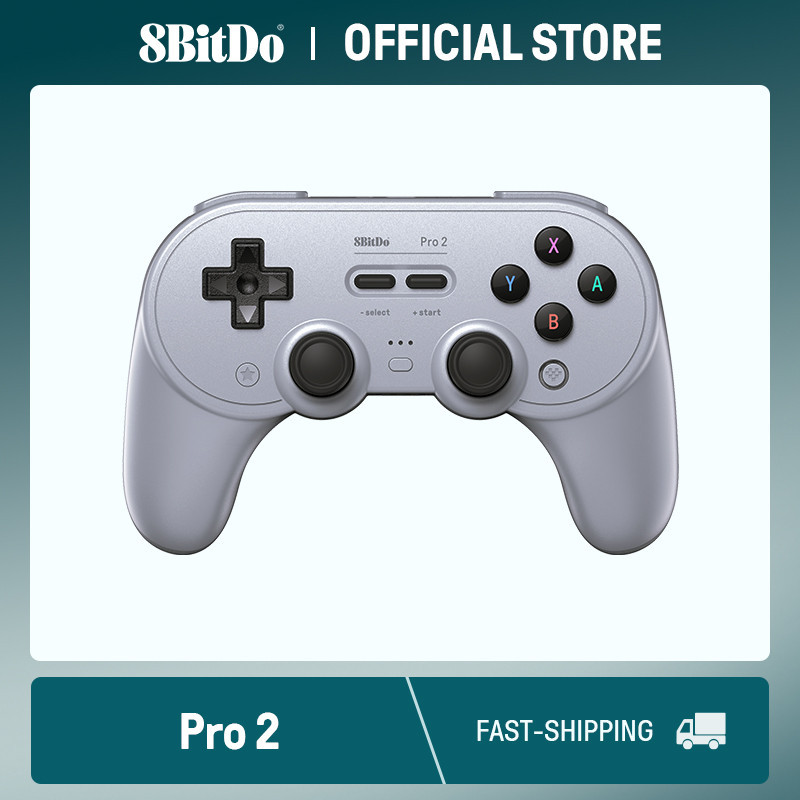 8BitDo New Pro 2 Bluetooth Gamepad with Hall Effect Joystick for Nintendo Switch, PC, macOS ...